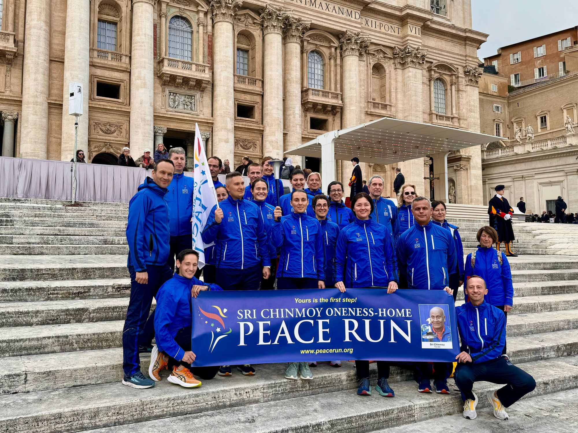 Europe Peace Run 2024 Launched With Pope Francis | Sri Chinmoy Centre